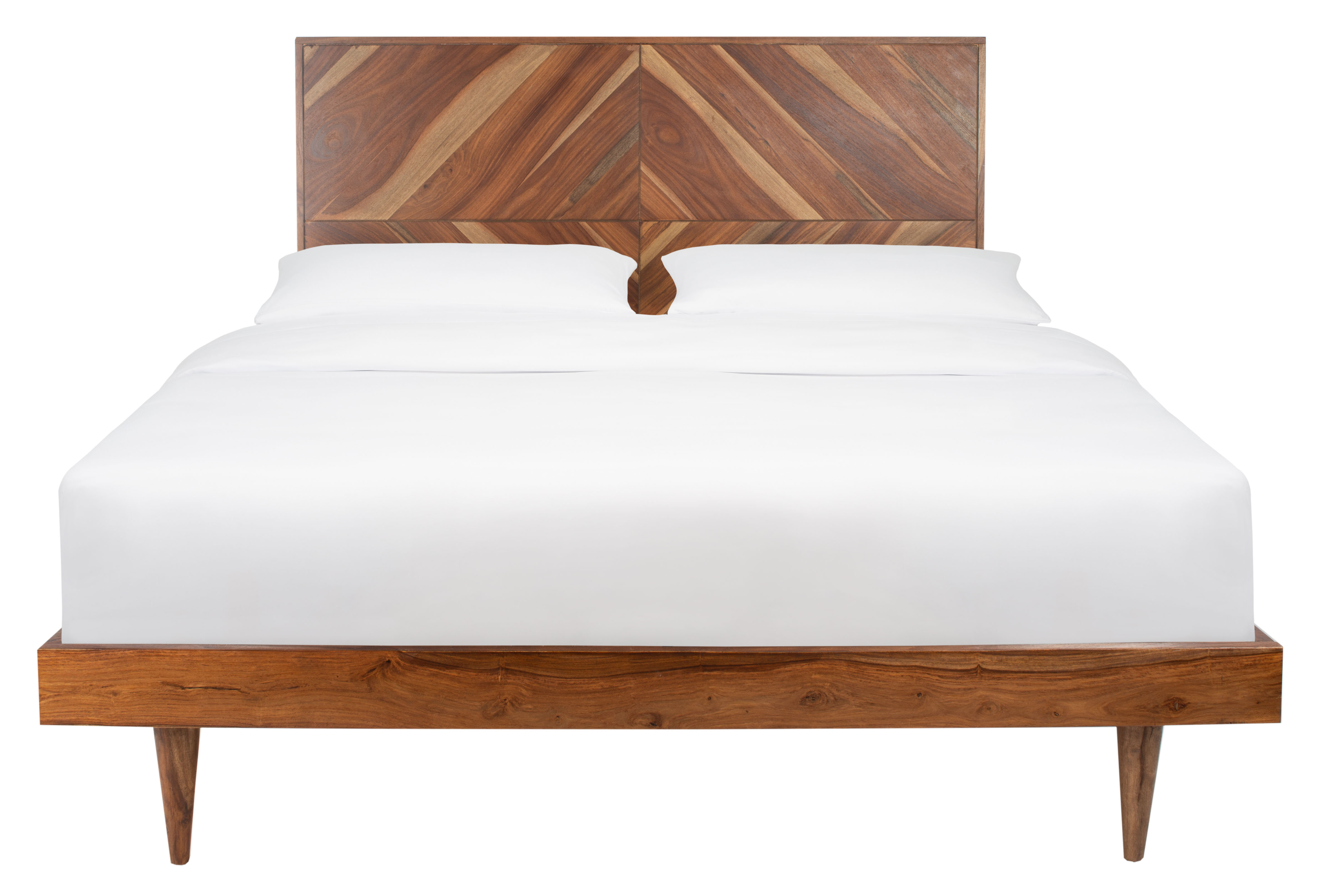 Corrigan Studio® Macibryn Wood Herringbone Bed | Wayfair