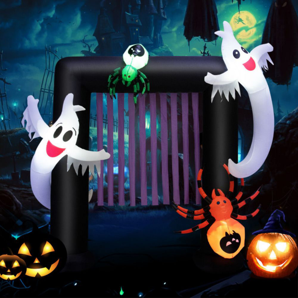 The Holiday Aisle® 7.5 Feet Halloween Inflatable Archway Blow-Up ...