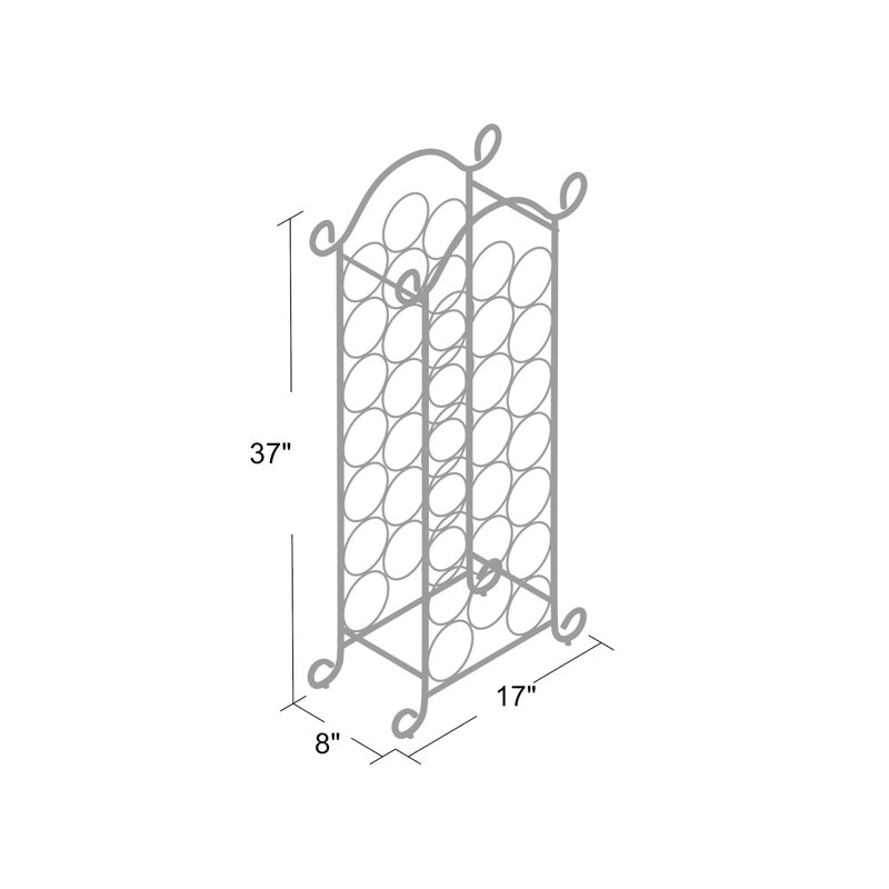 Kelly Clarkson Home Marjorie 20 Bottle Floor Wine Bottle Rack & Reviews ...