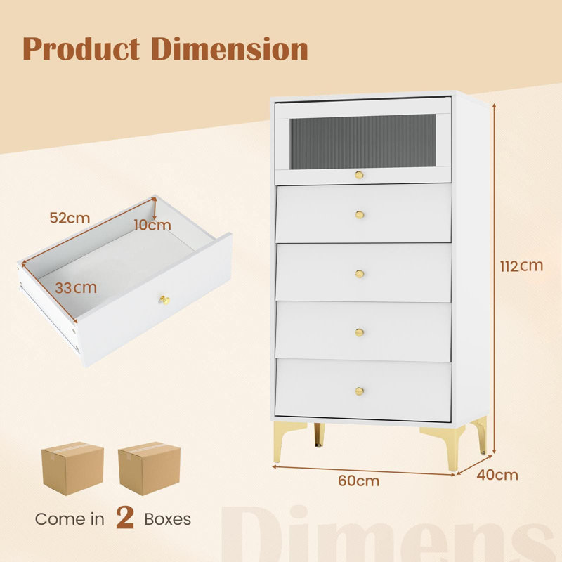 Fairmont Park 60cm W 4 - Drawer Chest of Drawers | Wayfair.co.uk