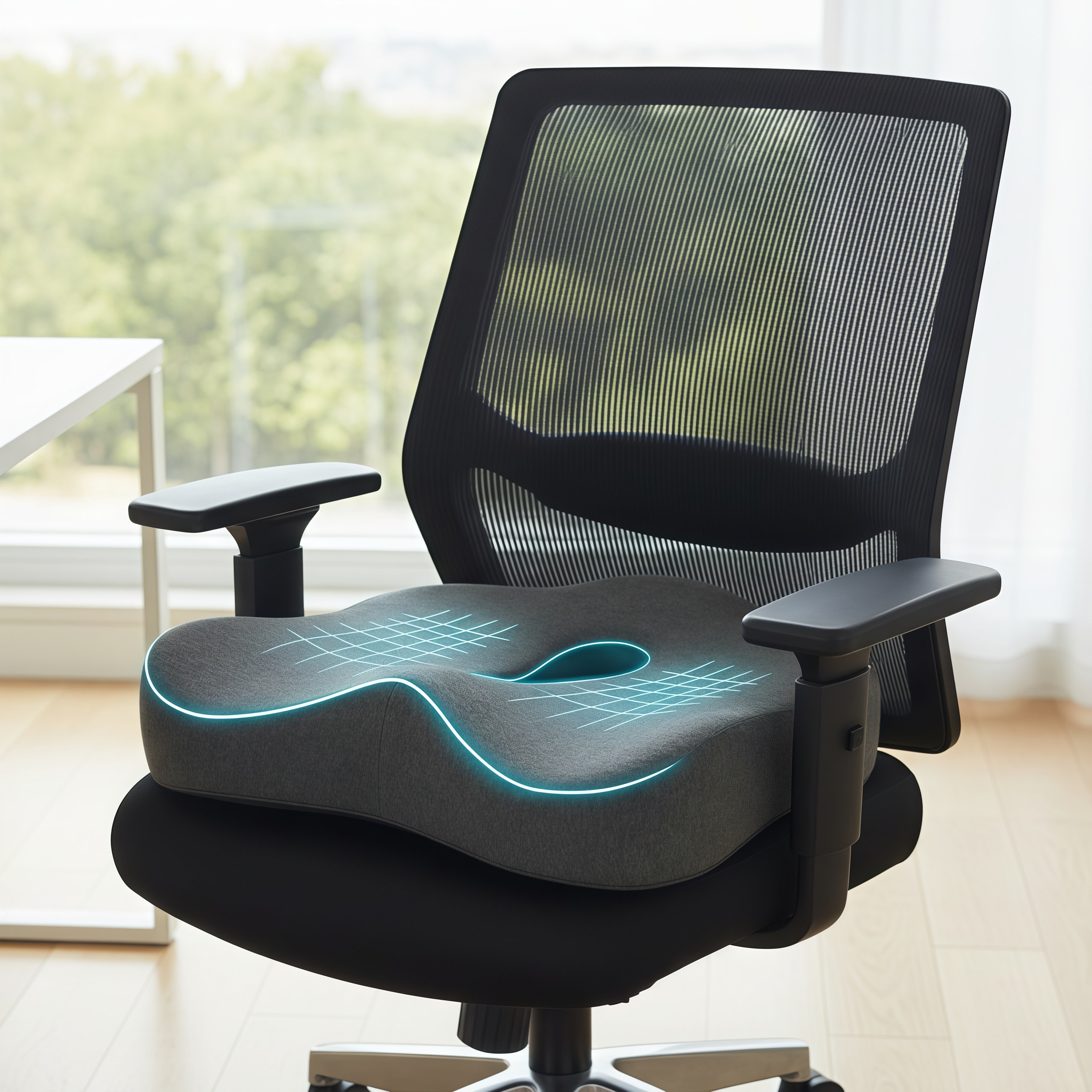 East Urban Home Memory Foam Seat Cushion (Dark Gray) - Shapes The ...