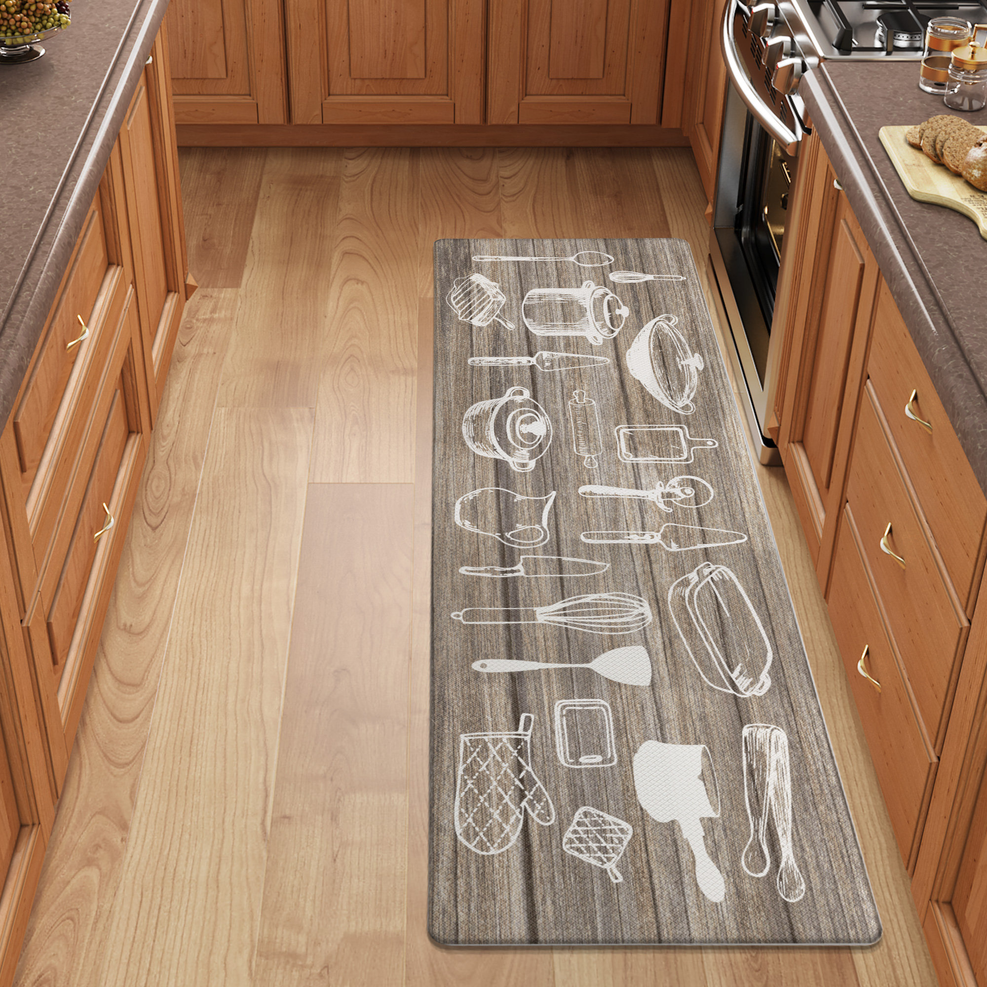 Lark Manor™ Finnlie Ant-Fatigue Non-Skid Kitchen Mat & Reviews | Wayfair