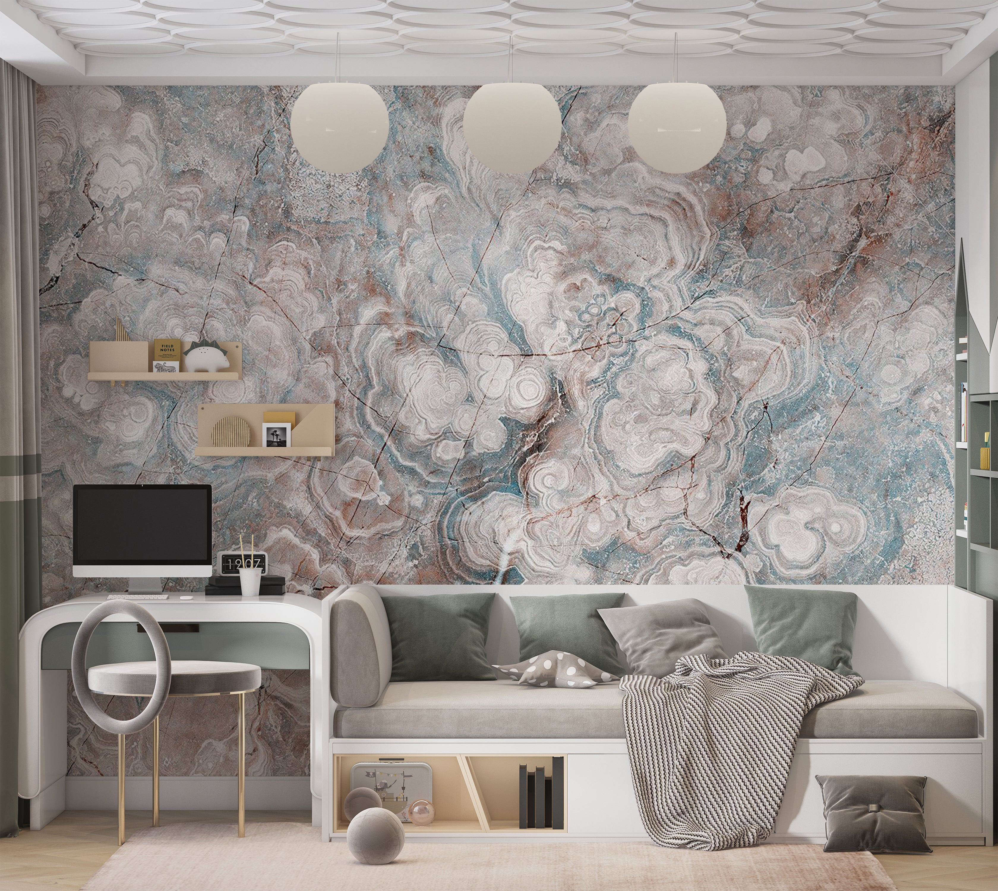 Brayden Studio Surface Background Wallpaper Wall Mural - Natural Stone ...