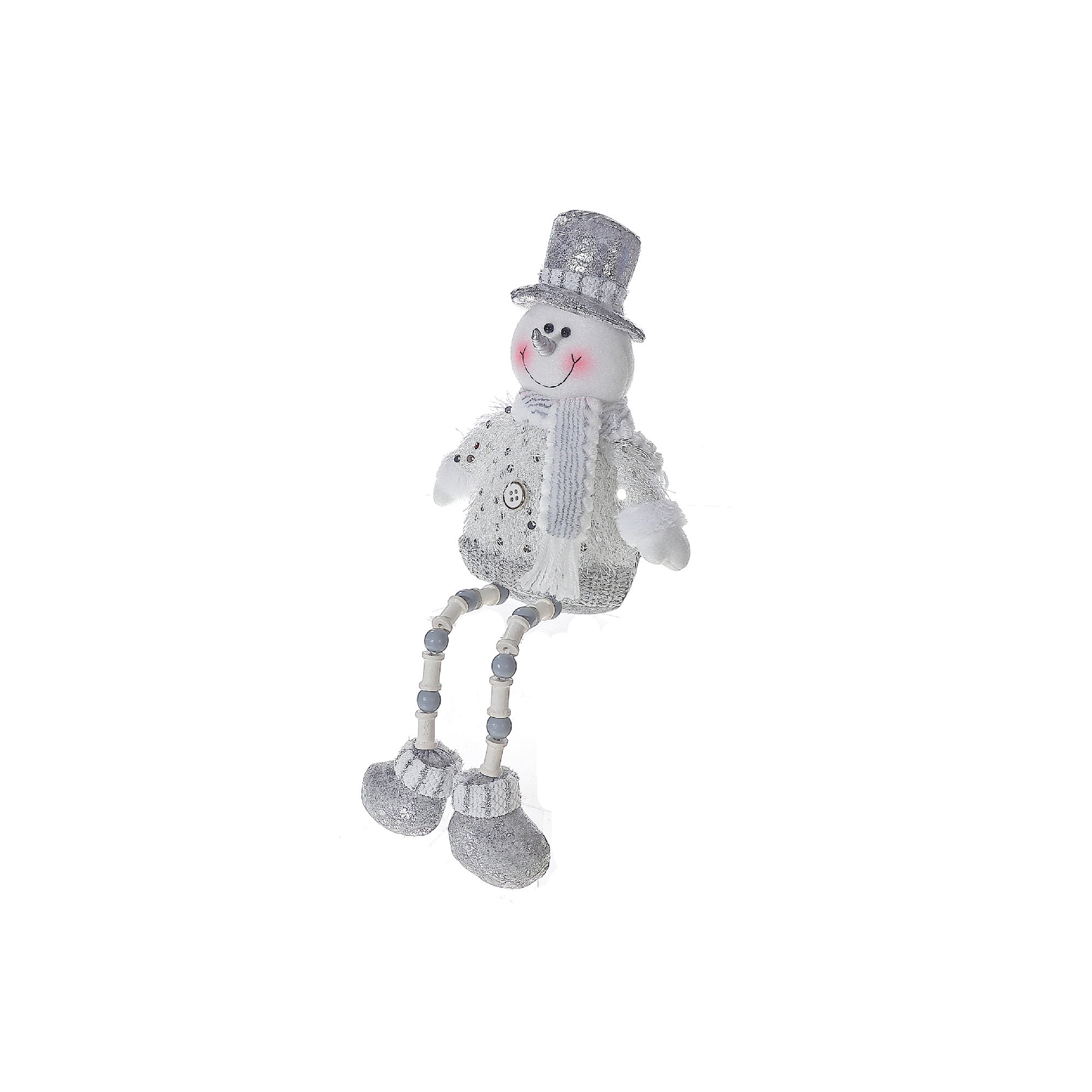 The Holiday Aisle® Andan Christmas Icy Glam Snowman Shelf Dangler 17 ...