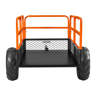 VEVOR Dump Trailer Tow Behind Steel Garden Yard Trailer Cart | Wayfair ...