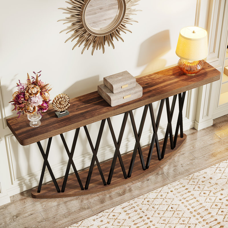 17 Stories Venissa 71" Extra Long Console Sofa Table | Wayfair