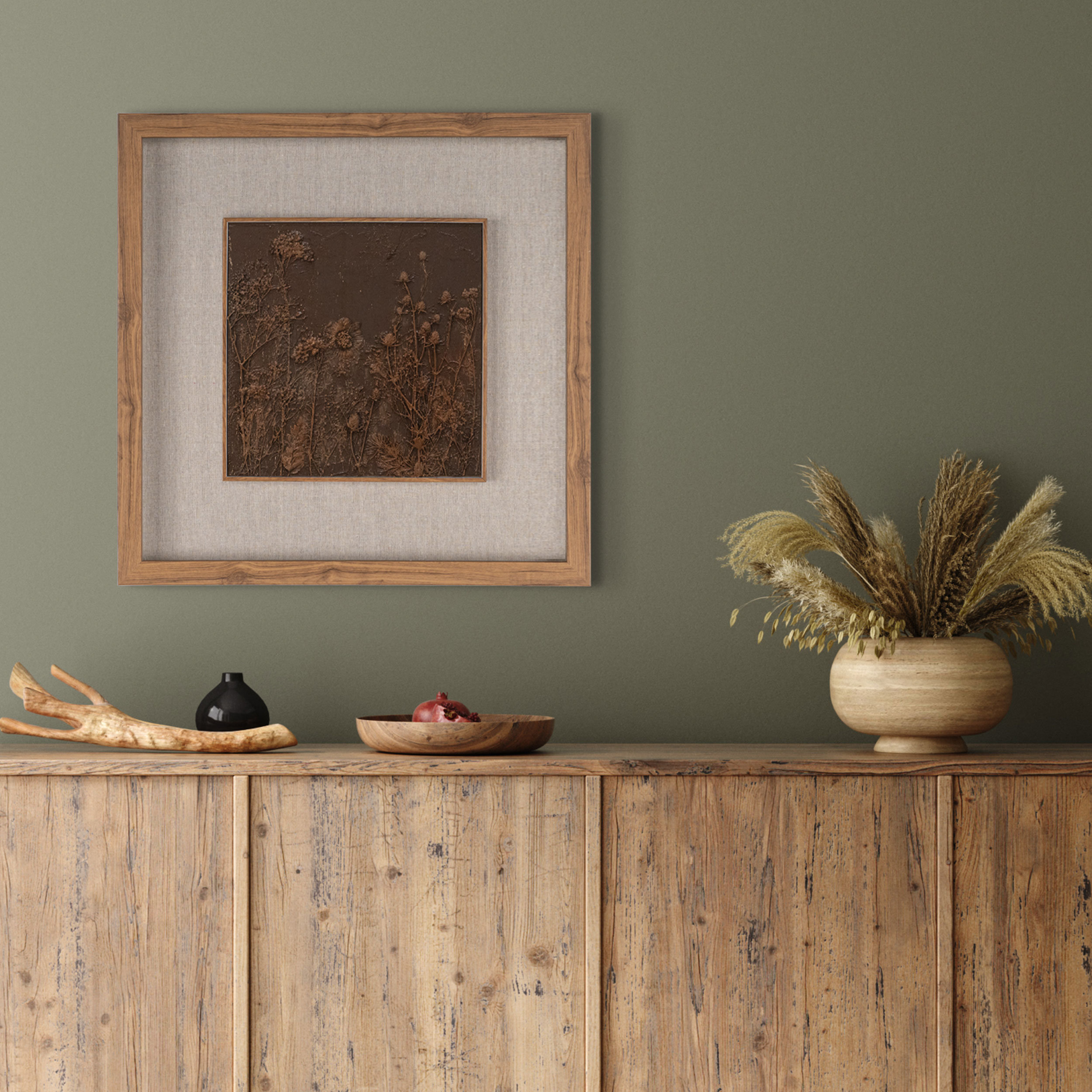 August Grove Serenity Garden 2, 20" Shadow Box - Wayfair Canada