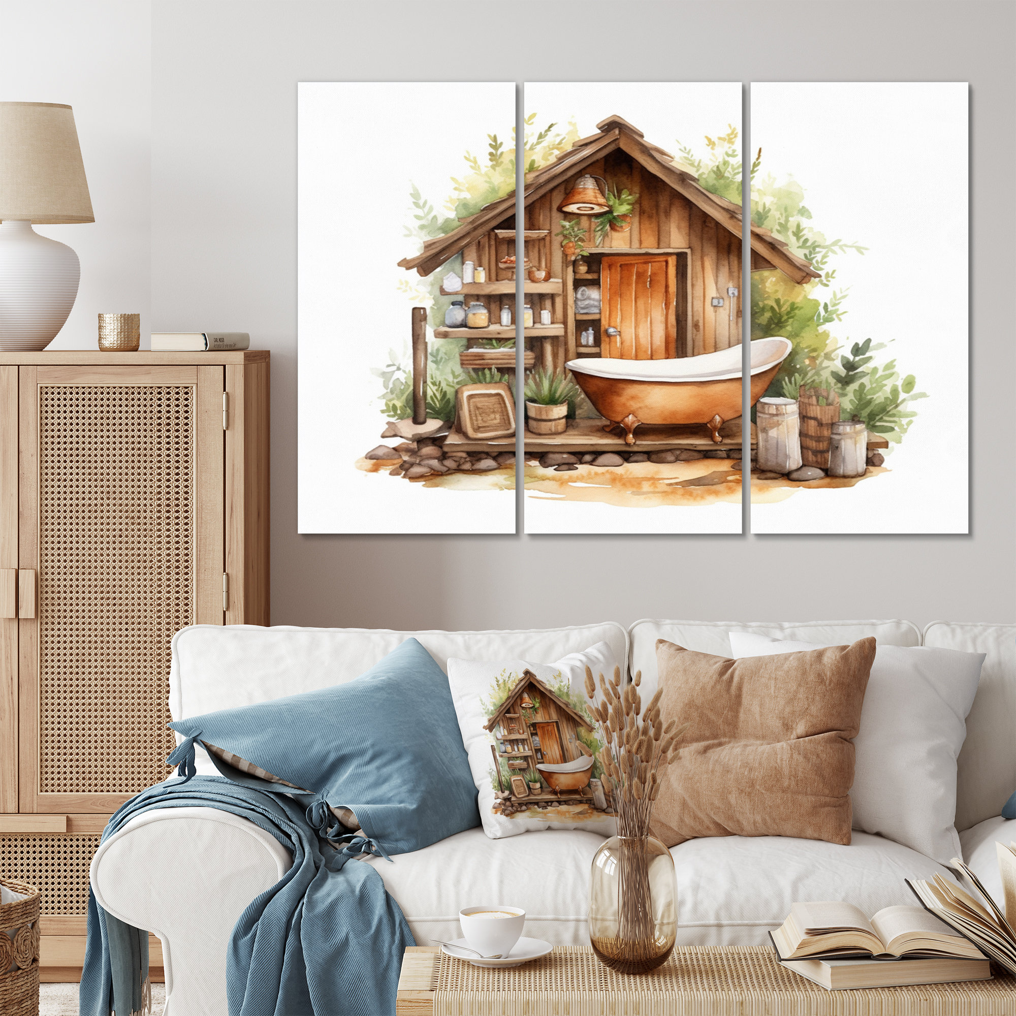 August Grove® Natural Bathroom Decor IX - Bathroom Metal Wall Art Set ...