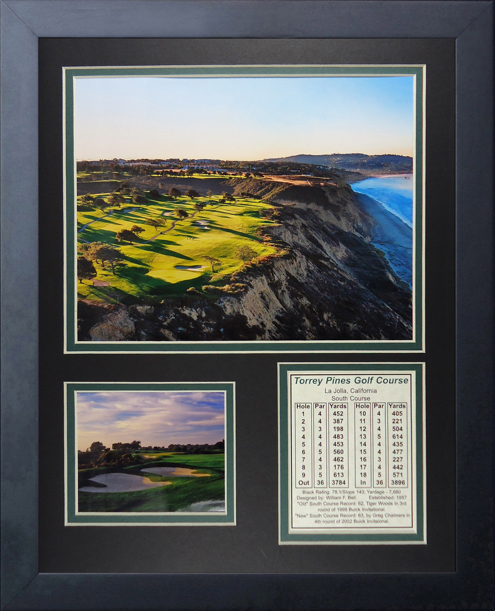 Legends Never Die Torrey Pines Golf Course I Aerial Framed Memorabilia ...