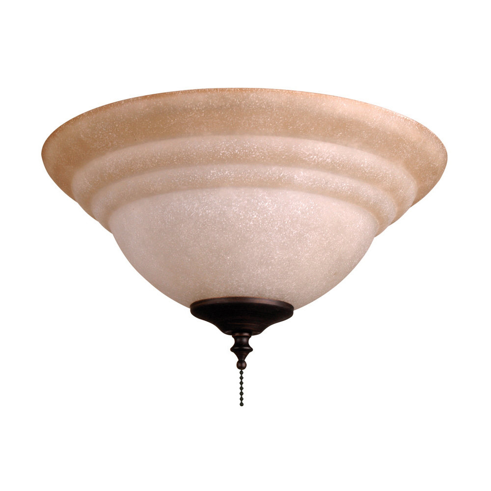 World Menagerie Elegance 2-Light Universal Ceiling Fan Bowl Light Kit ...