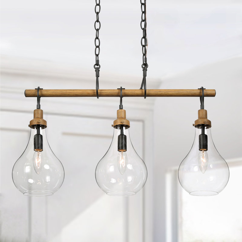 17 Stories Ammanda 3 - Light Small Kitchen Island Pendant Chandelier ...