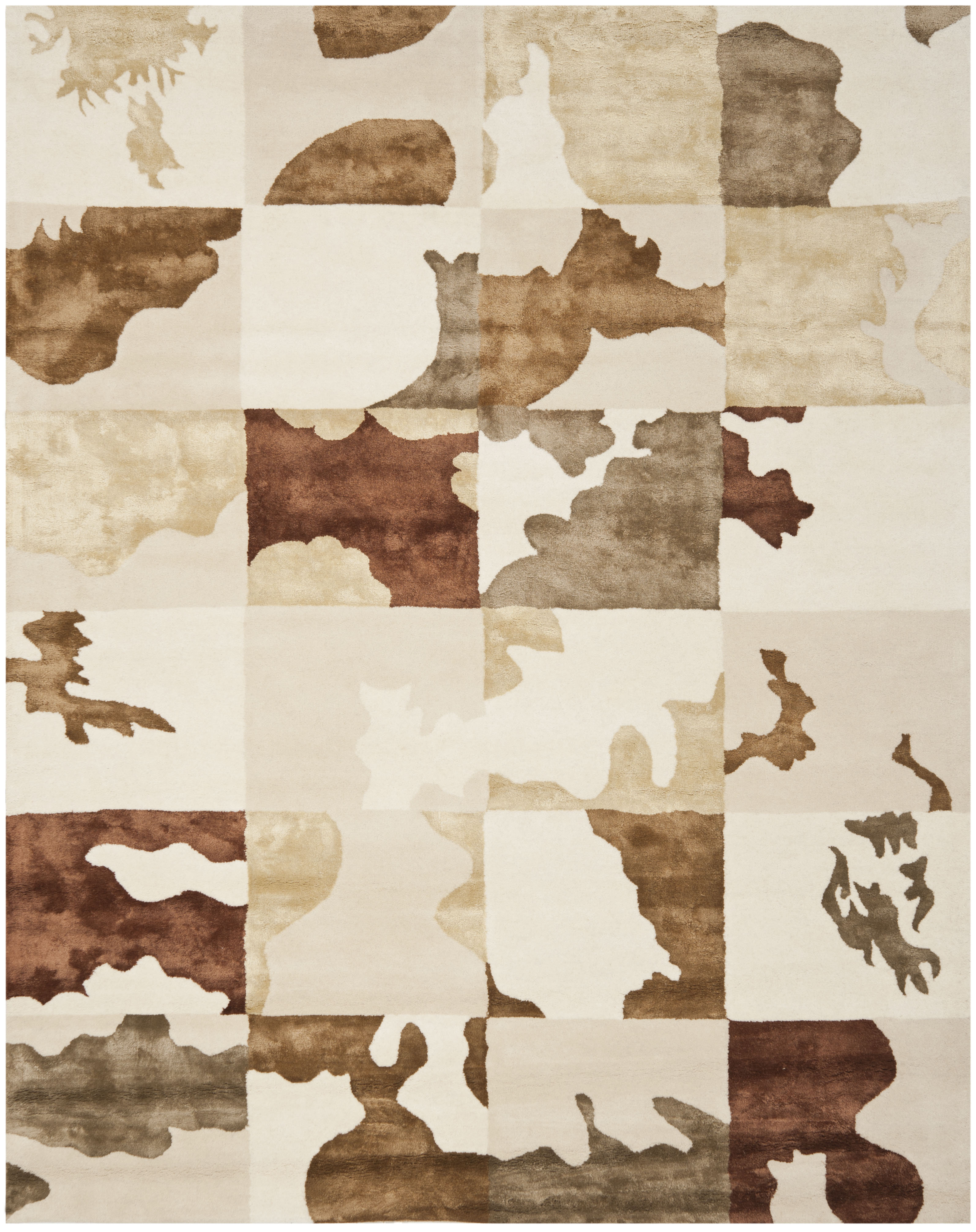 Millwood Pines Soho Hand Tufted Wool Pile Geometric Rug | Wayfair