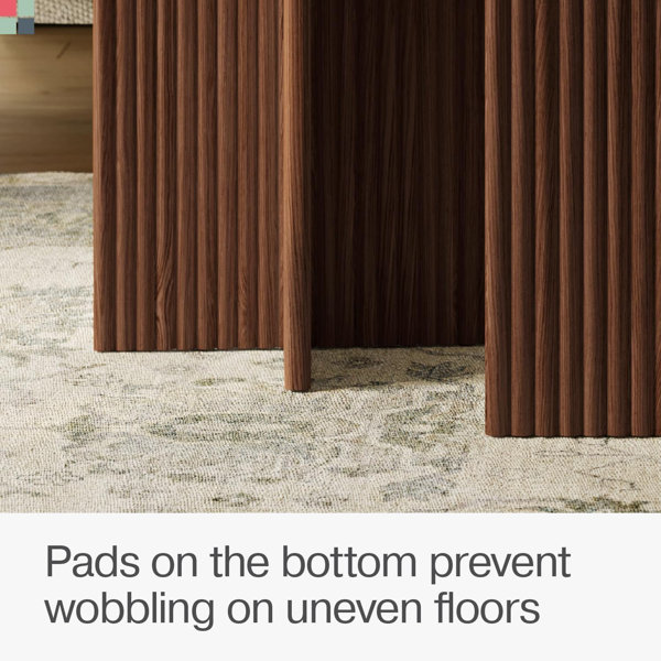 CG INTERNATIONAL TRADING Square Fluted Nesting Coffee Table - Low ...