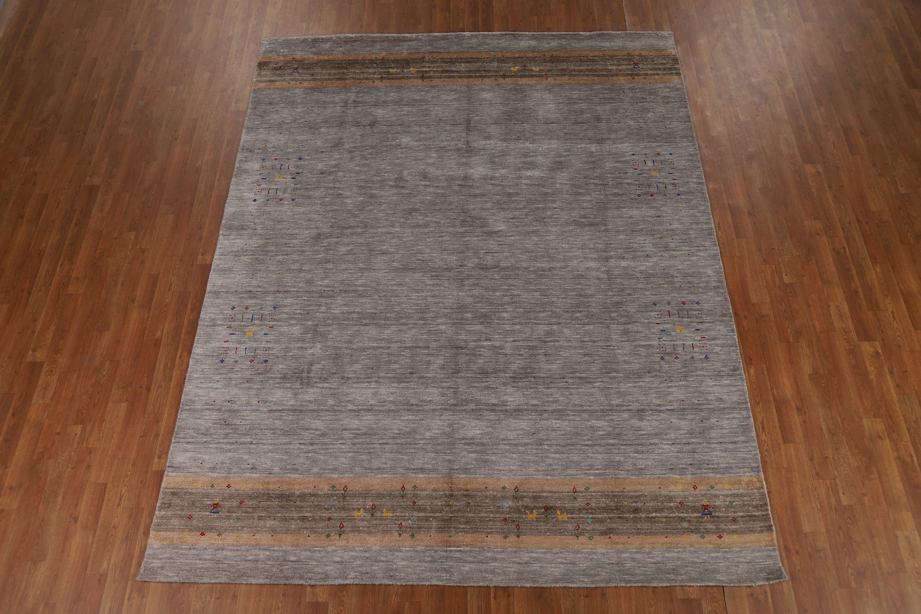Isabelline Handmade Gabbeh Oriental Area Rug 8x10 | Wayfair