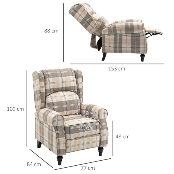 Brambly Cottage Teresita 79cm Wide Manual Recliner & Reviews | Wayfair ...