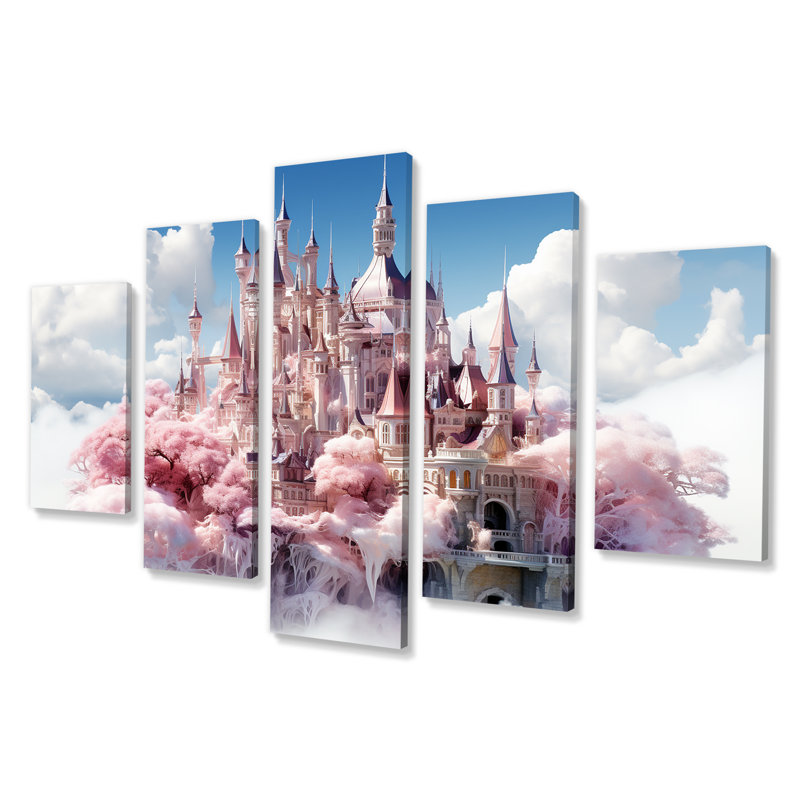 Lark Manor™ Fantasy Castle Floating Islands - Fantasy Multipanel Wall ...