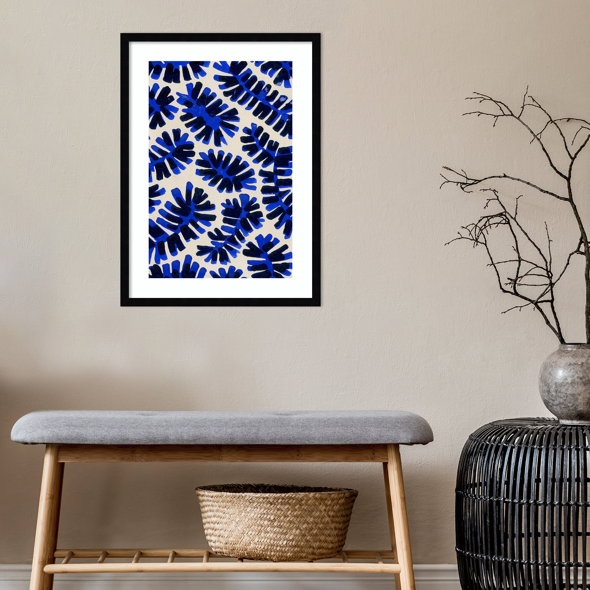 Wade Logan® Modern Leaf Motif I by Baxter Mill Archive - Picture Frame ...