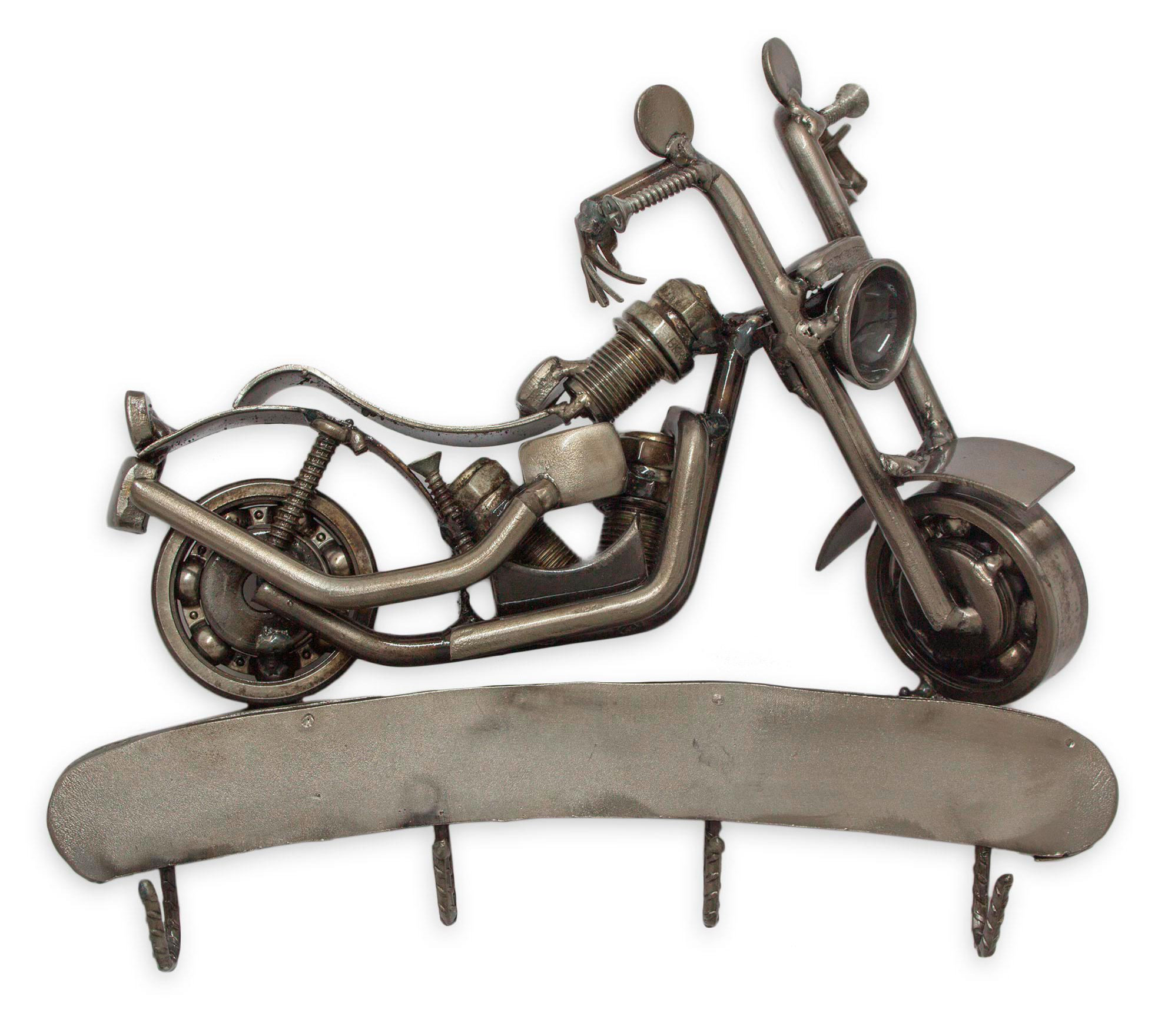 Williston Forge Thach 8.5" x 7.5" x 2.4" Motorcycle Key Rack | Wayfair