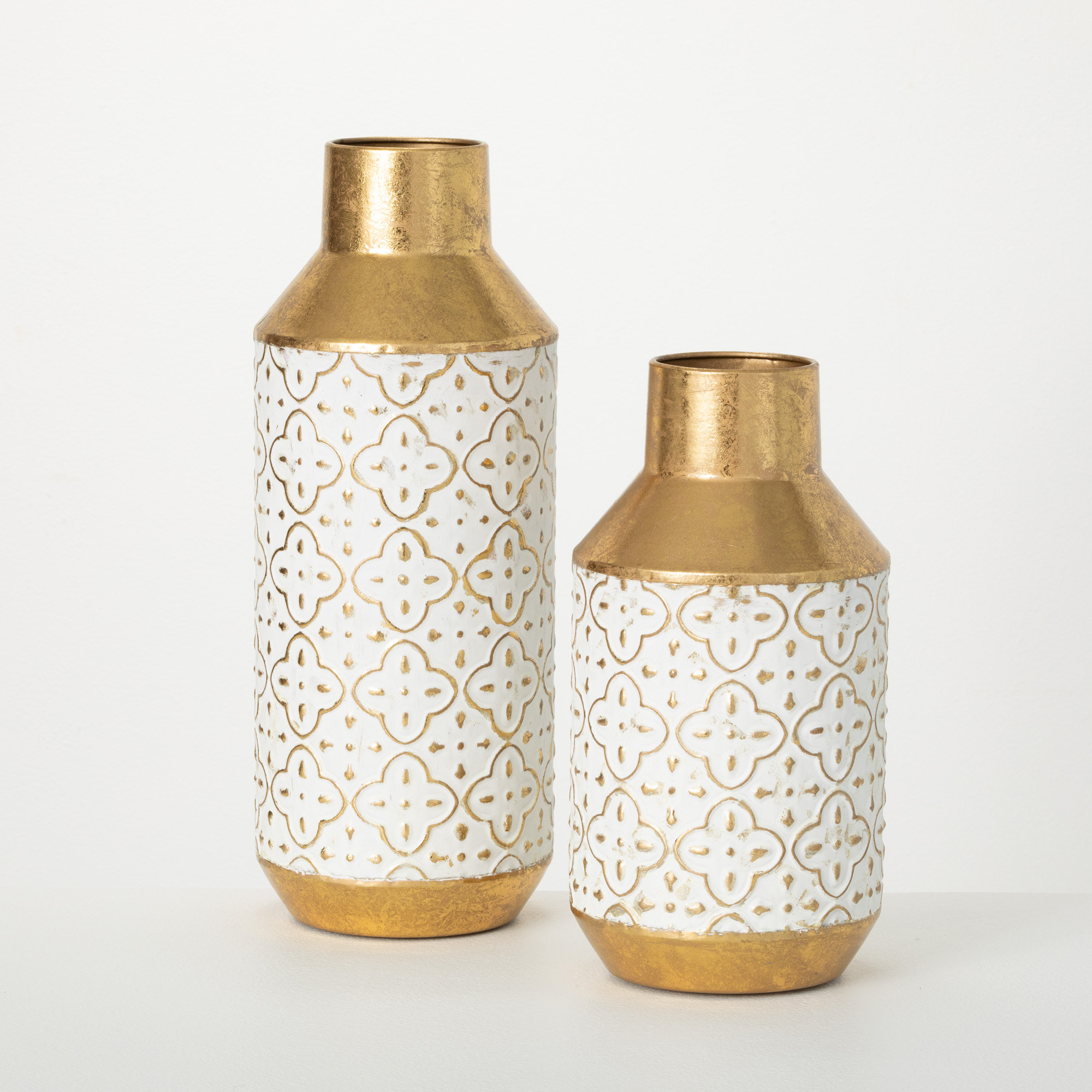 House of Hampton® Emee Metal Table Vase by House of Hampton® | Wayfair
