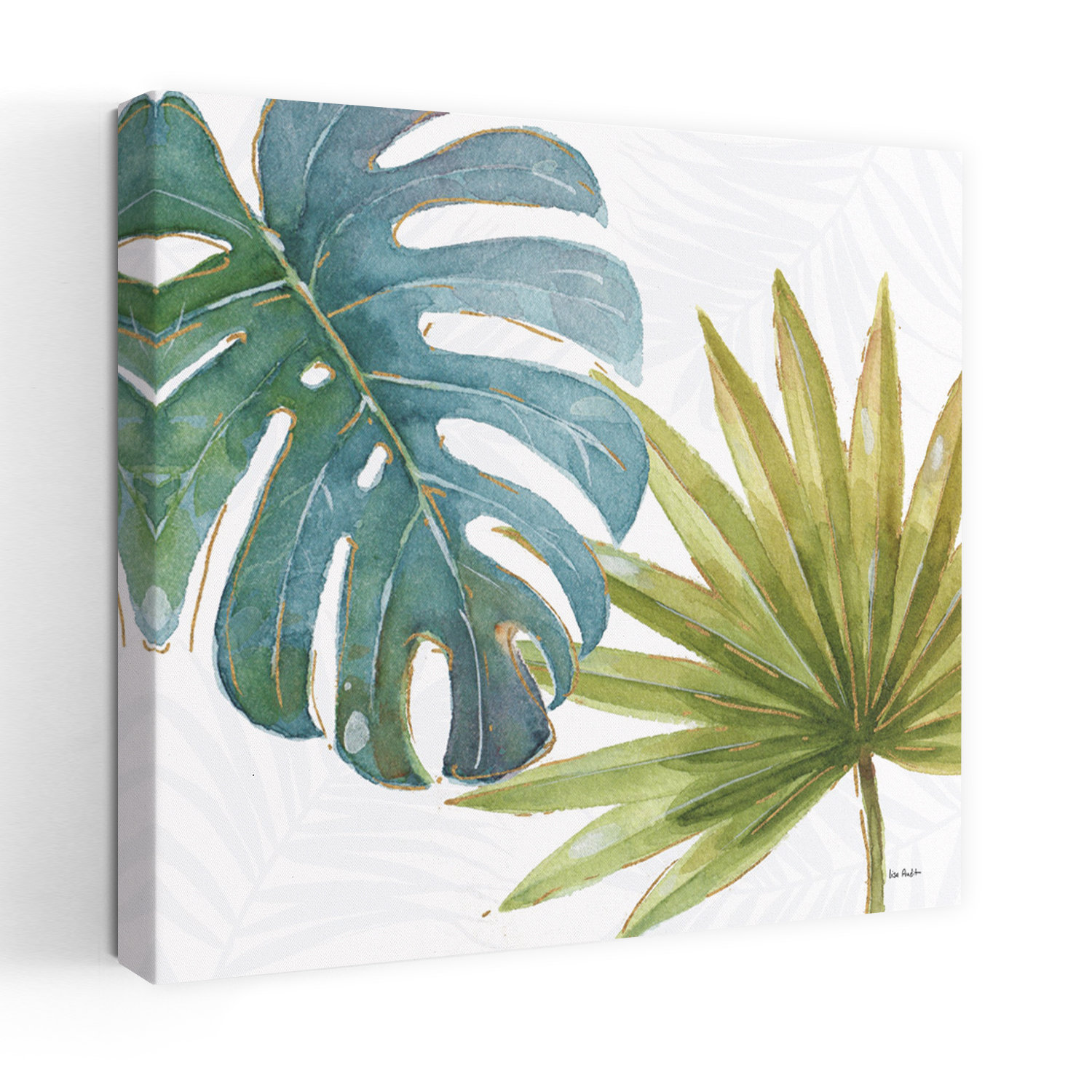 Wildon Home® Tropical Blush VIII Abstract Palm Tropical Landscape Art ...
