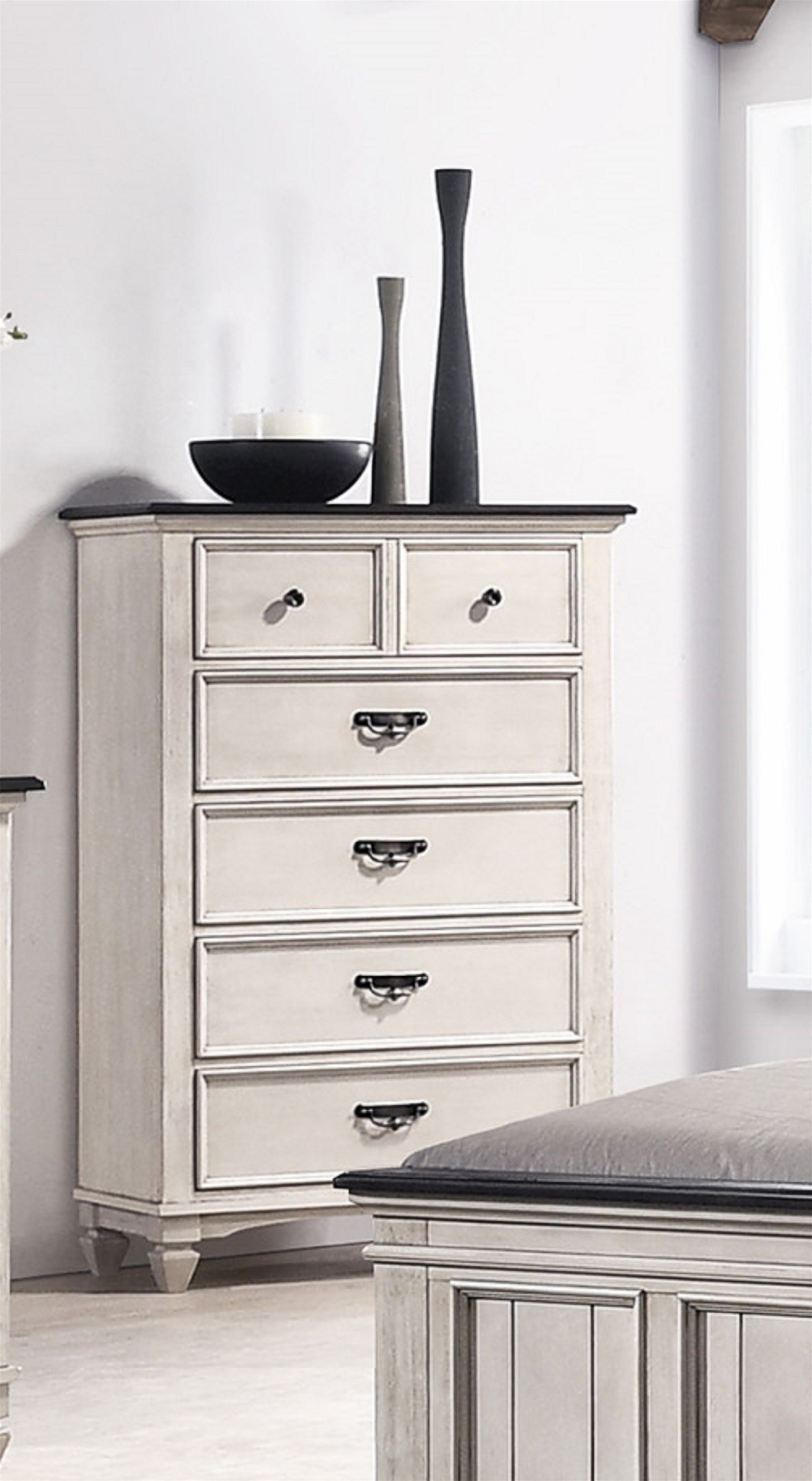 Ophelia & Co. Beautiful Farmhouse Two-Tone Chest With Storage Drawers ...