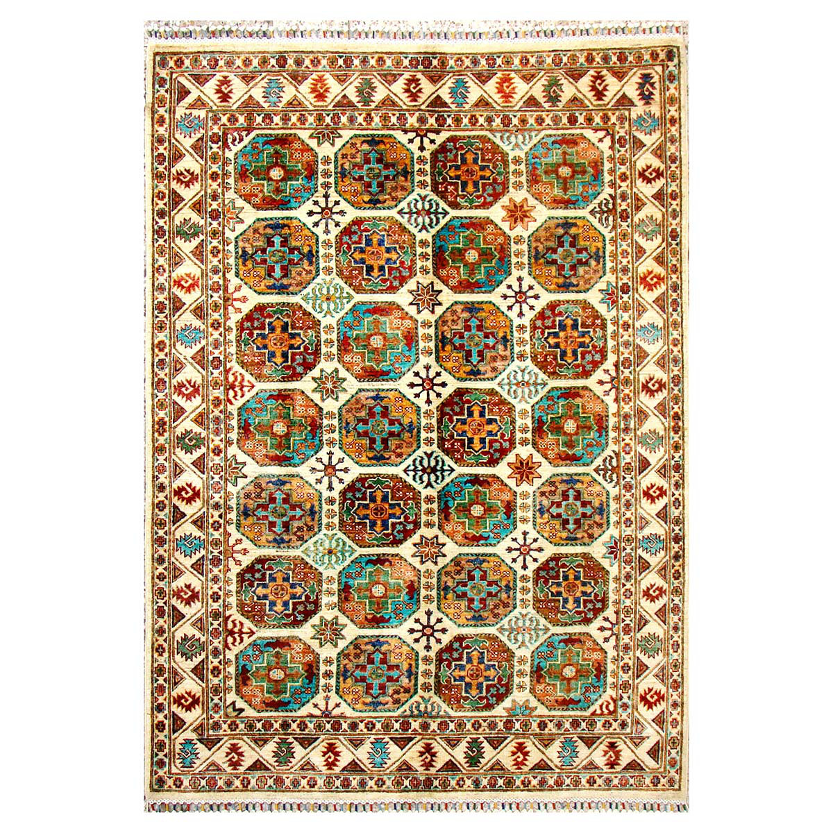 Bokara Rug Co., Inc. One-of-a-Kind High-Quality Hand-Knotted Cream ...