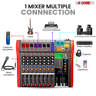 5 Core Audio Mixer DJ Equipment Digital Sound Board Karaoke XLR Mixers ...