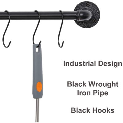 Williston Forge Industrial Pipe Wall Mounted Pot Rack & Reviews | Wayfair