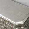 DineElegance.r Light luxury silver foil process accent cabinet. | Wayfair