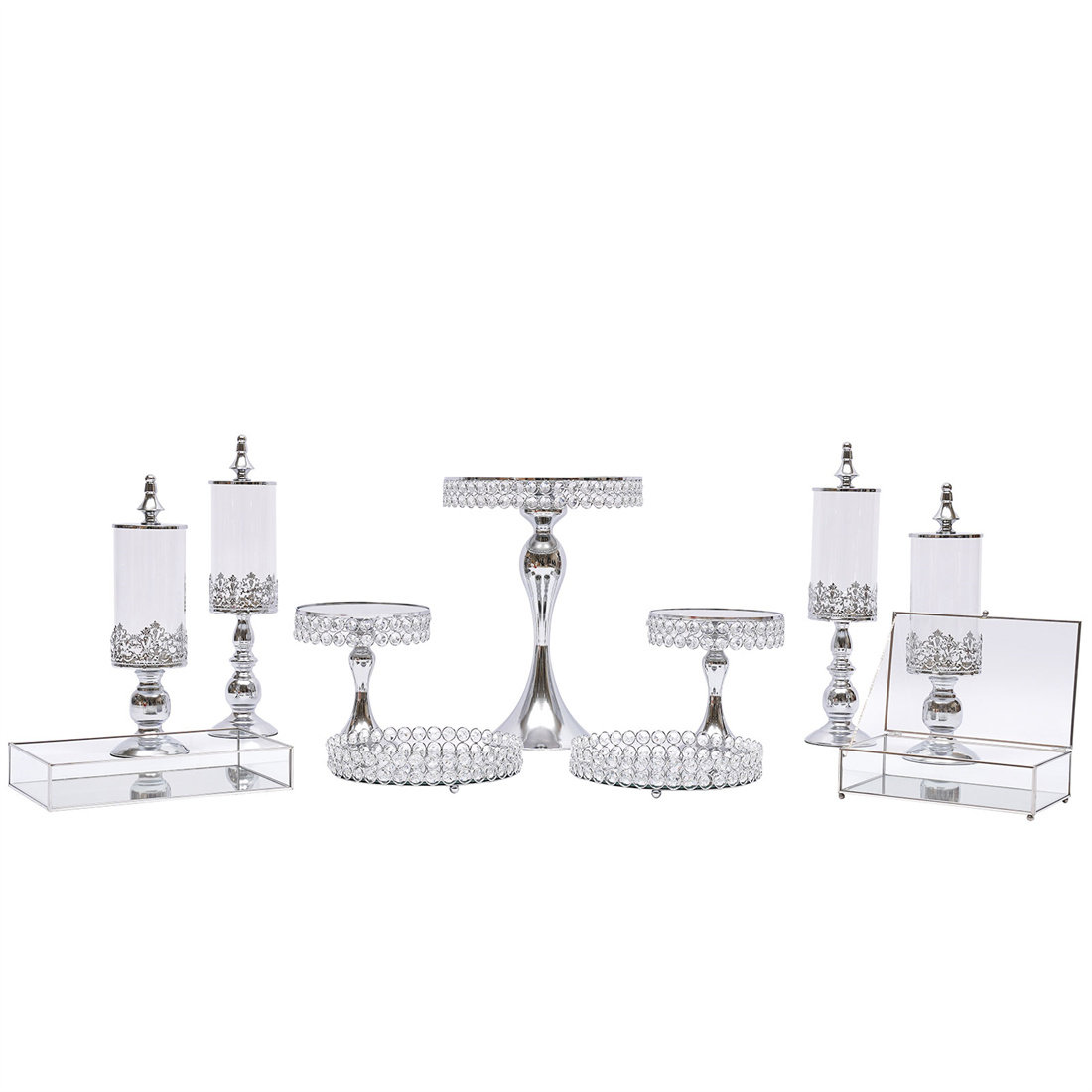 YYBSH 11pcs Metal Mirrored Surface Cake Stand | Wayfair
