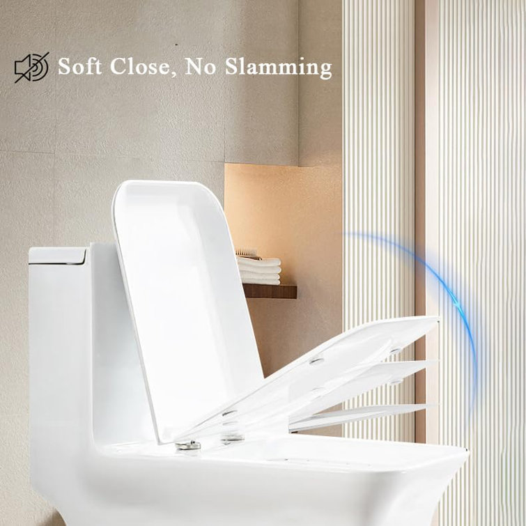 Belfry Bathroom Inshore Soft Close Elongated Standard Toilet Seat ...