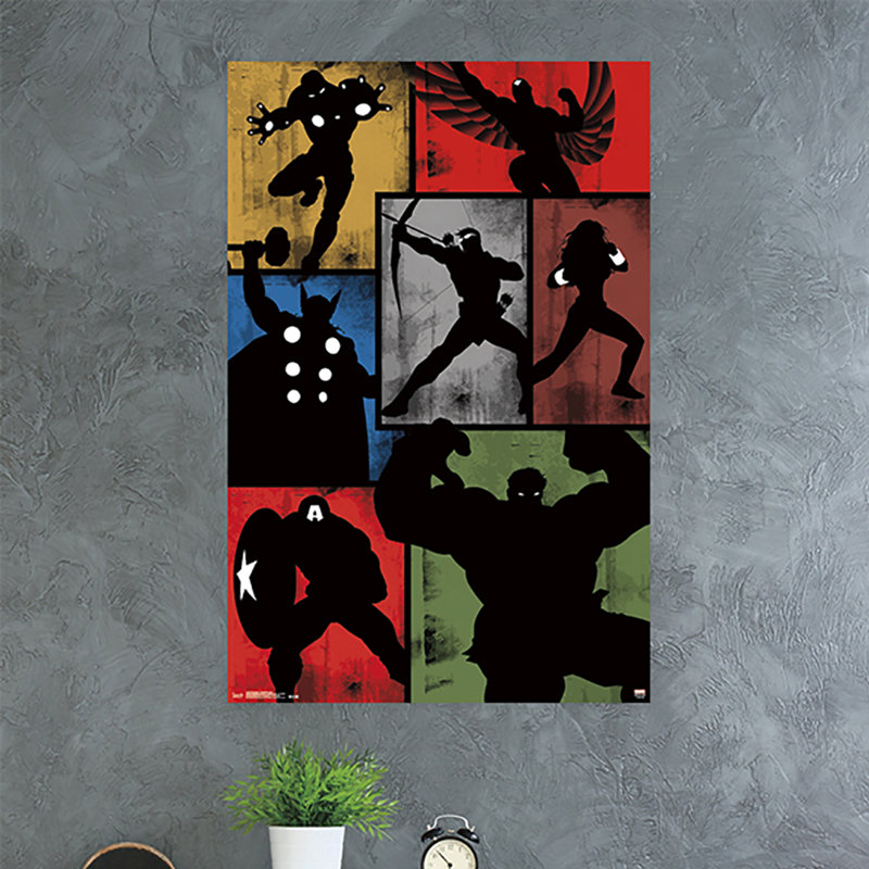 Trends International Avengers - Simplistic Grid Paper Print | Wayfair