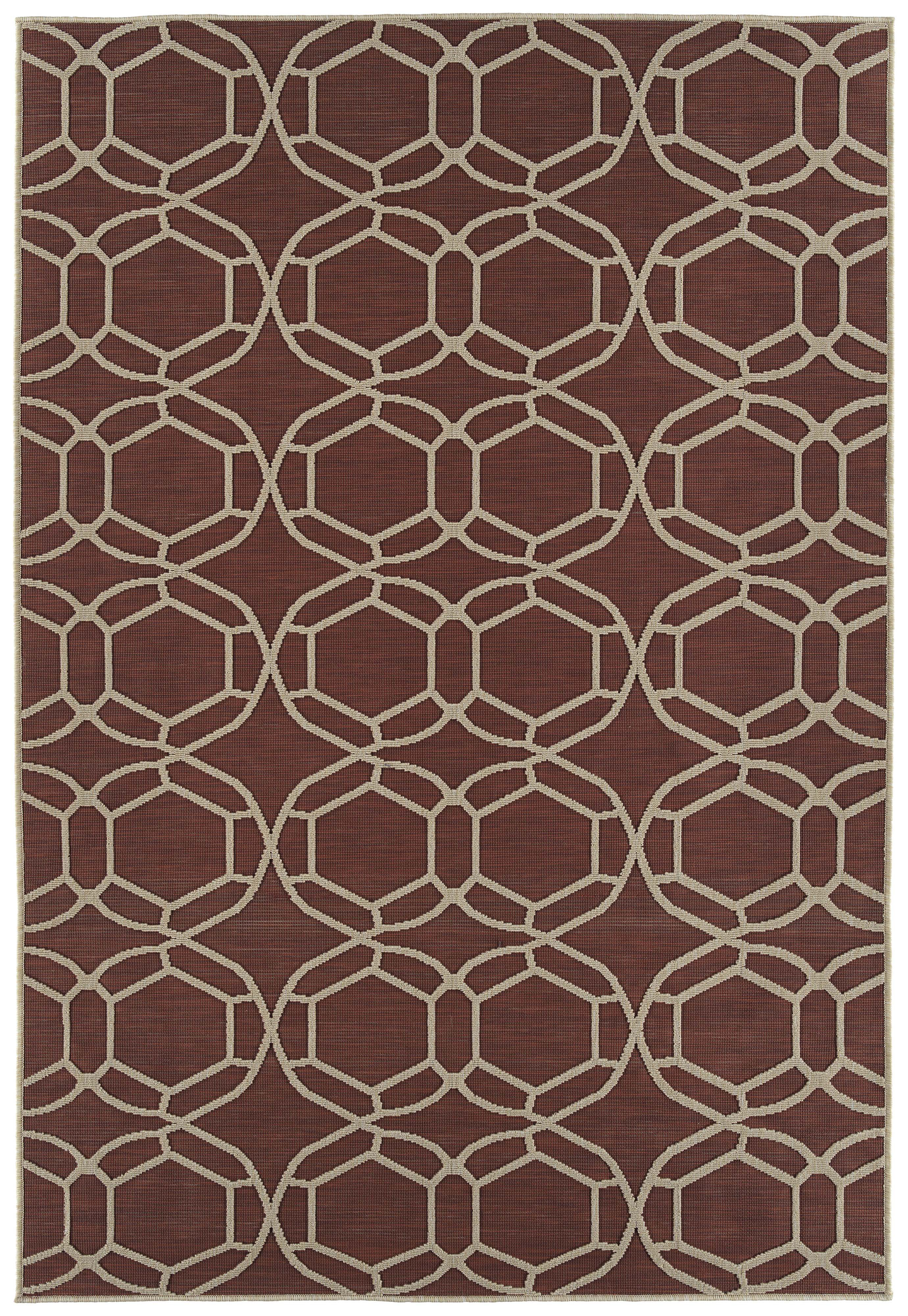 Ebern Designs Contemporary Transitional Geometric Textured Throw Rug ...