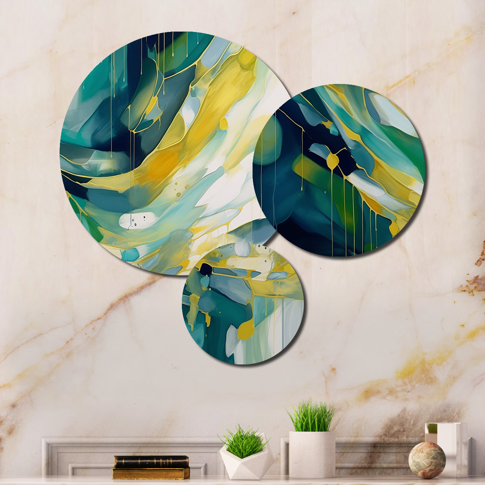 Ivy Bronx Abstract Wall Decor on Metal - Wayfair Canada