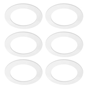 OHLECTRIC White Metal Goof Rings to cover uneven or damaged holes for 4 ...