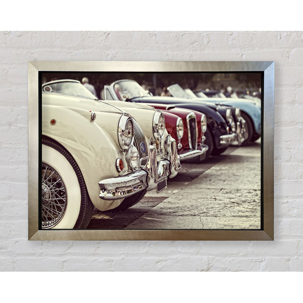 Bright Star Classic Cars In A Row - Single Picture Frame Art Prints ...