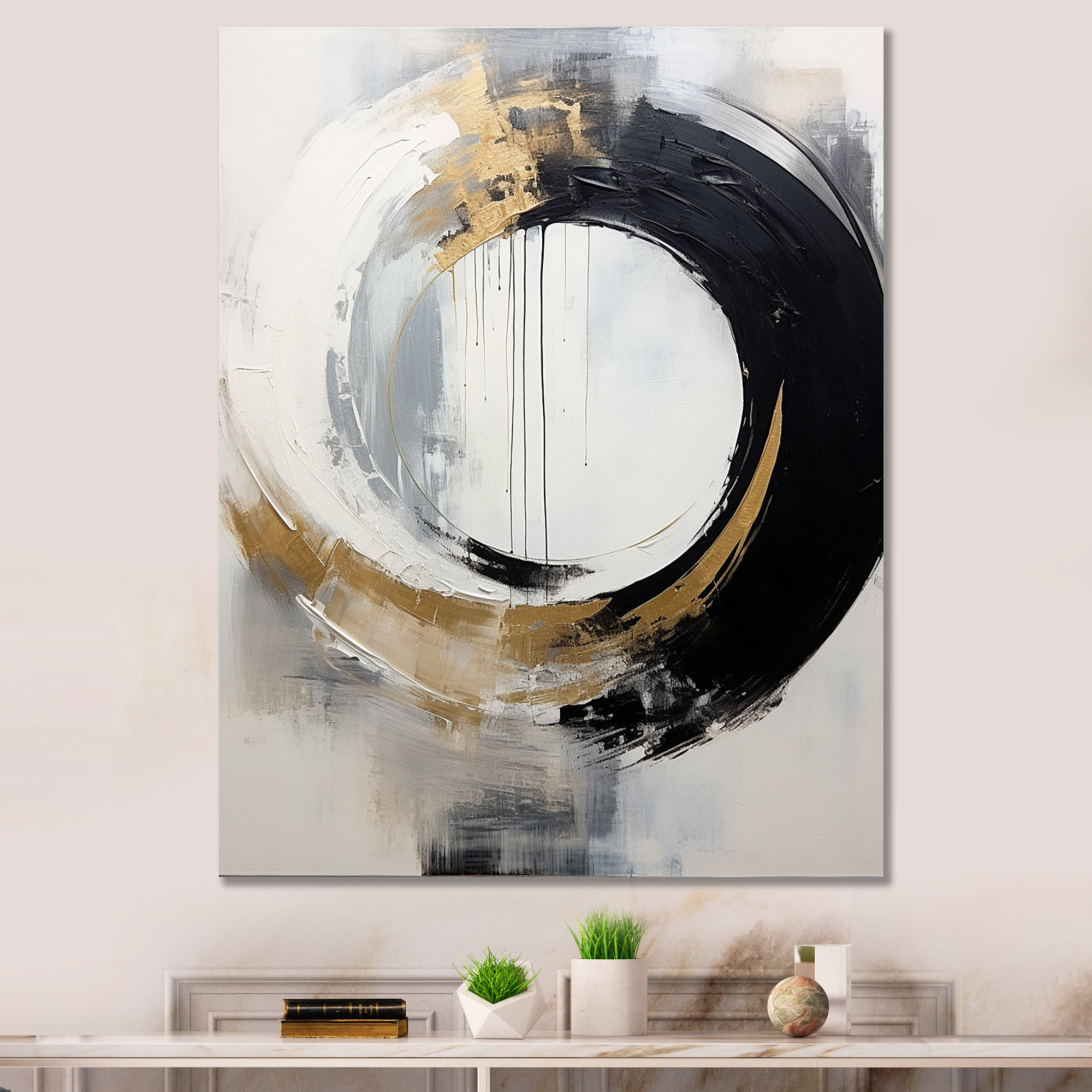 Wade Logan® New Balance Dreams Abstract Gold And Black I - Abstract ...