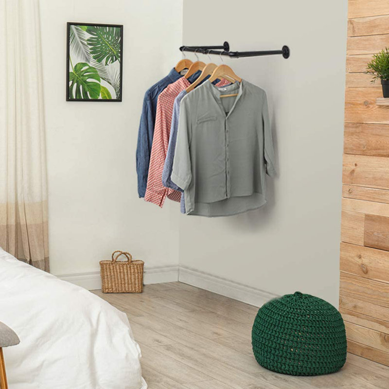 Williston Forge Frink 23.2" W Multi-Purpose Wall Mounted Hanging Rod ...