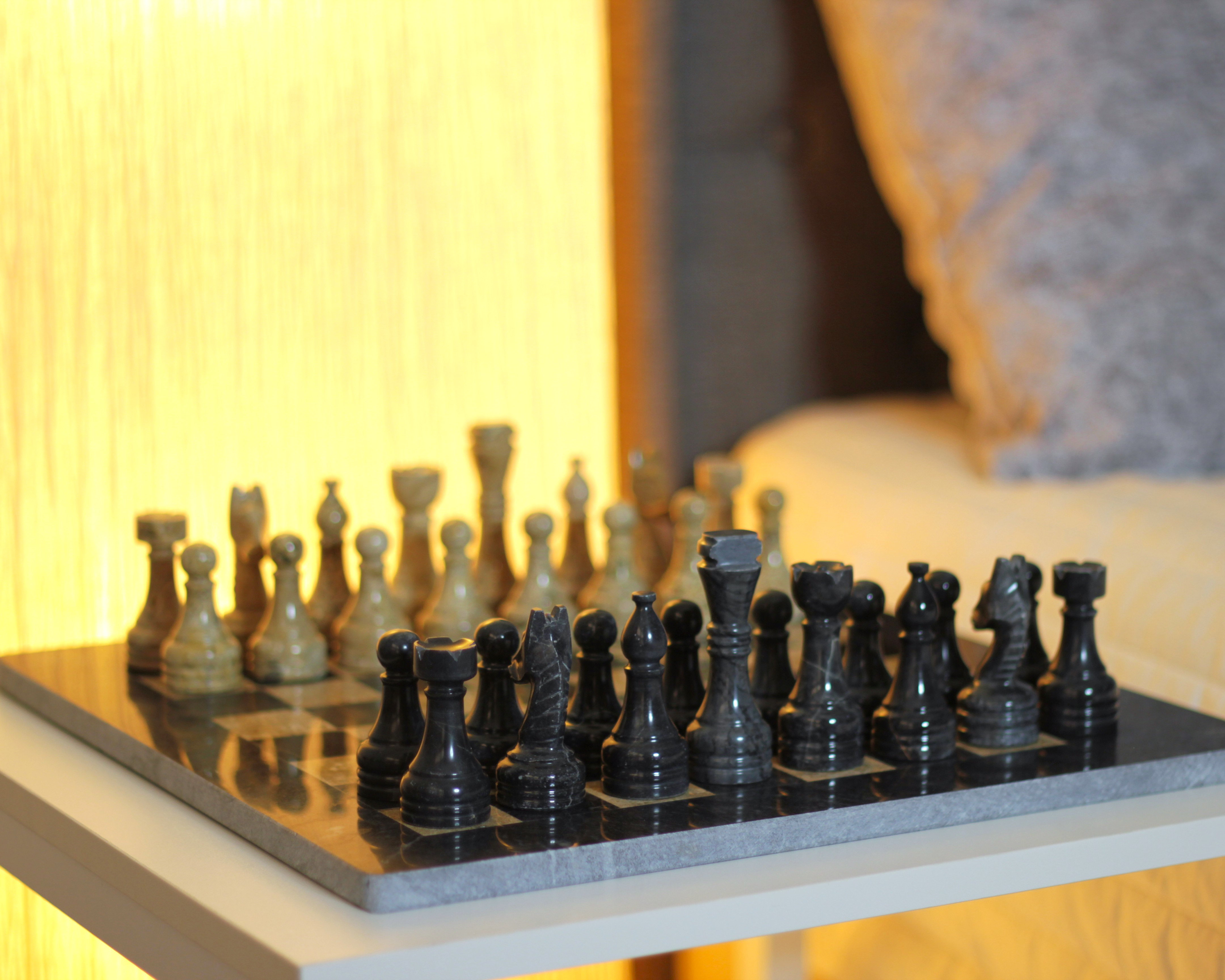 Marble Cultures Handmade Stone Chess Game Set | Wayfair