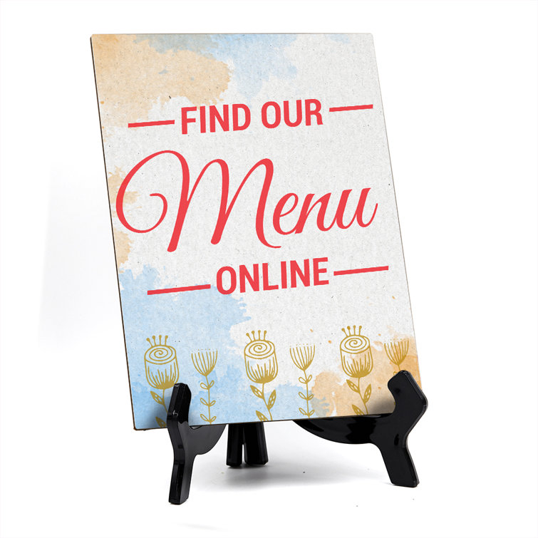 Signs ByLITA Table Sign | Wayfair