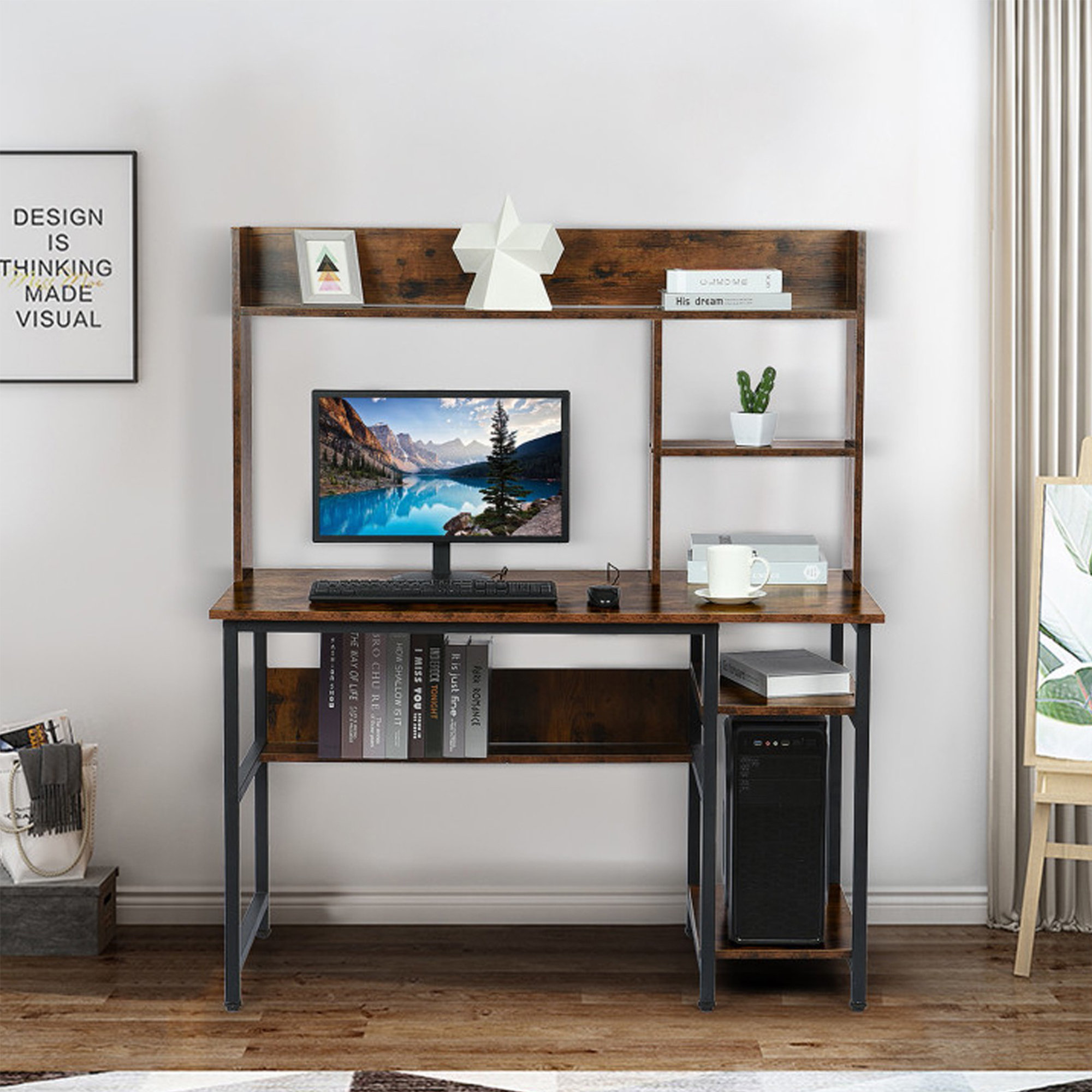 Inbox Zero Home Office Computer Desk Study Writing Desk Workstation ...