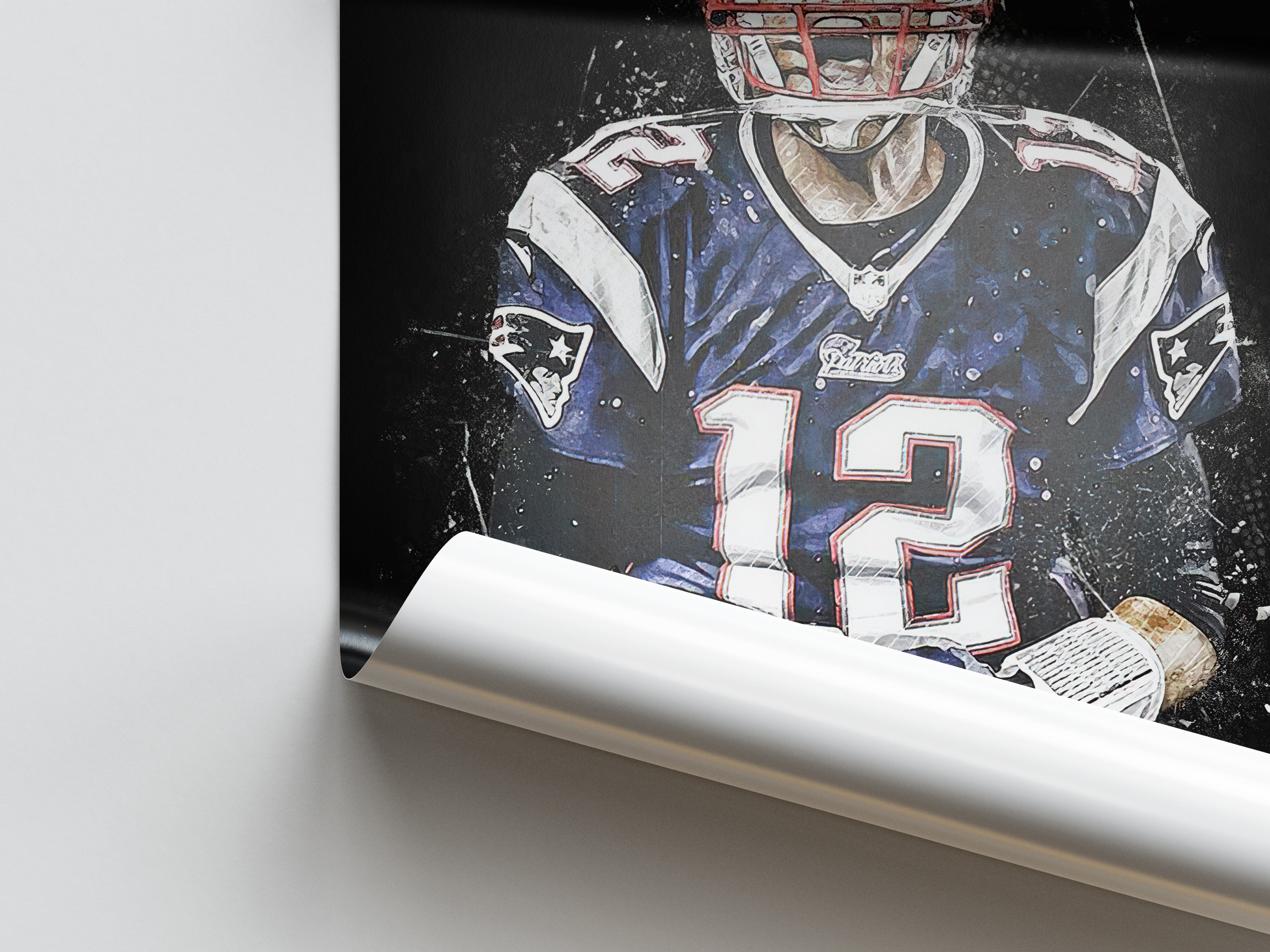 kayra export Motivational Tom Brady American Football Player Poster for ...