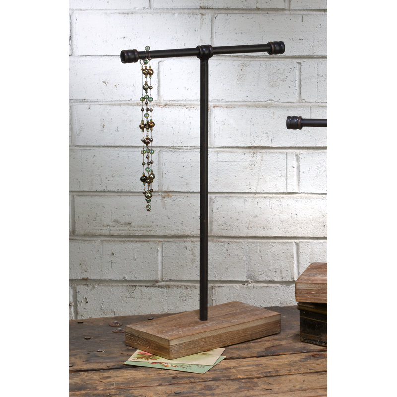 Charlton Home® Large Industrial T-Bar Jewelry Stand & Reviews | Wayfair