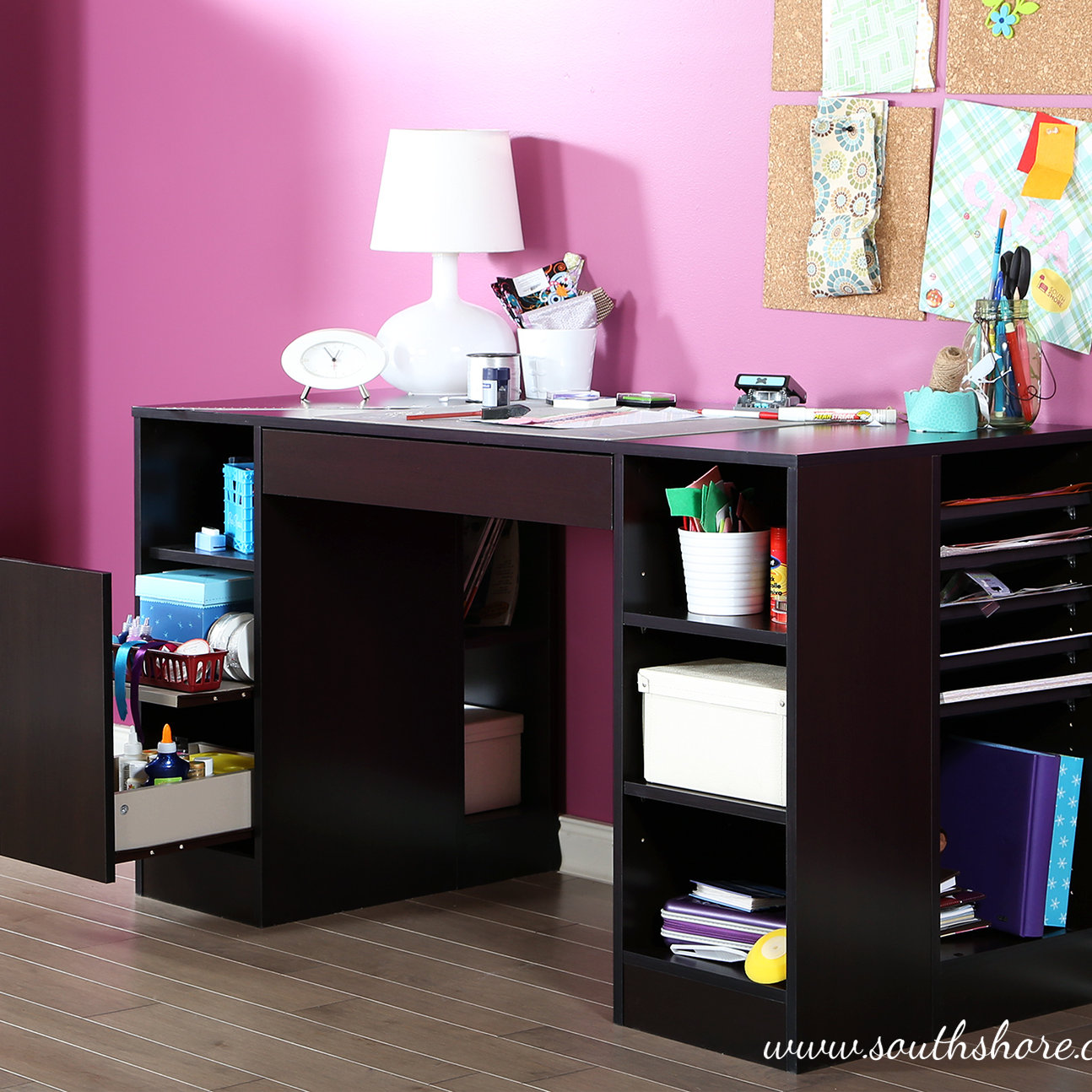 South Shore Crea 53.5" x 23.6" Craft Table & Reviews | Wayfair