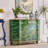 Vivid Space Creation Green Hand-Painted Accent and Buffet Cabinet | Wayfair