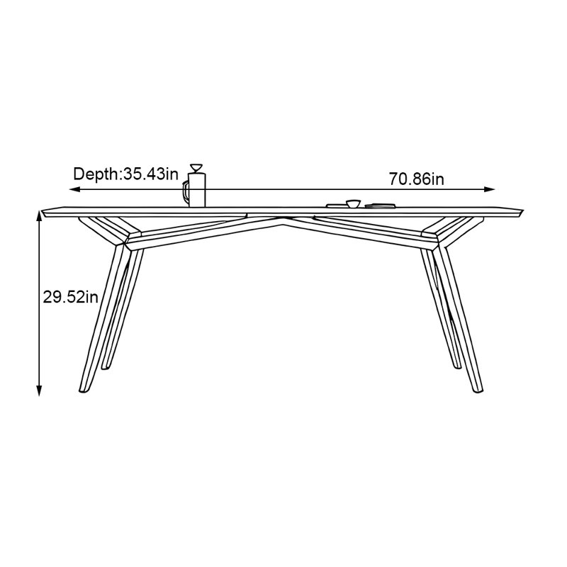 Orren Ellis Simple ash wood rectangular dining table | Wayfair