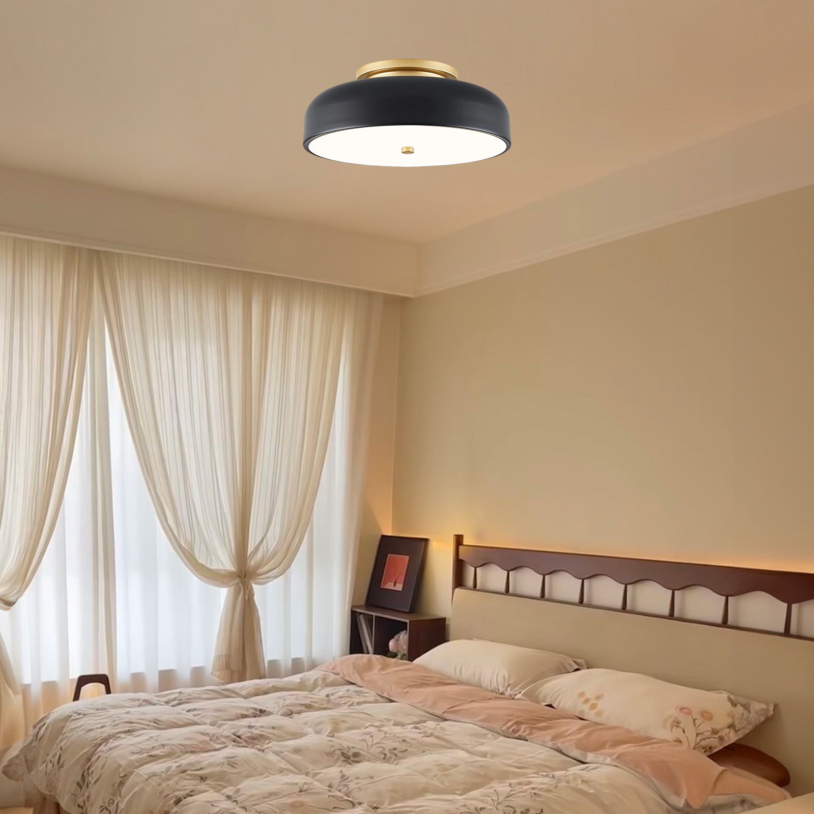 Mercer41 Dimmable LED Ceiling Light Fixture, Color Temperature 2700K ...