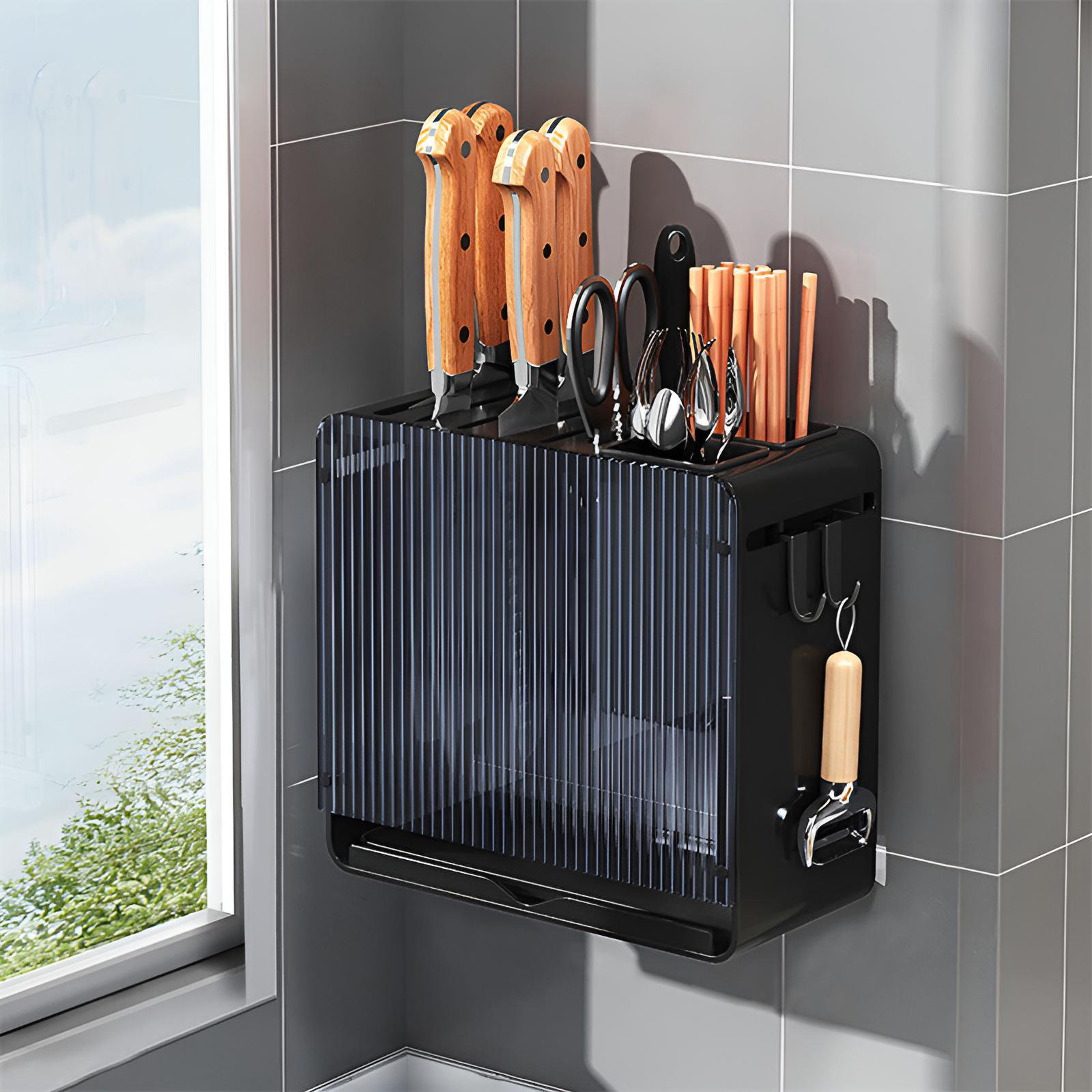 LIYONG 10 Slot Universal Knife Block | Wayfair