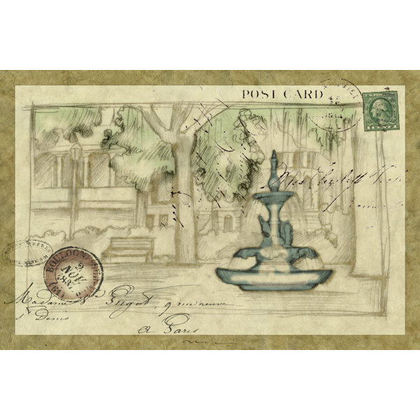 August Grove Small Postcard From The Villa I by Jennifer Goldberger ...