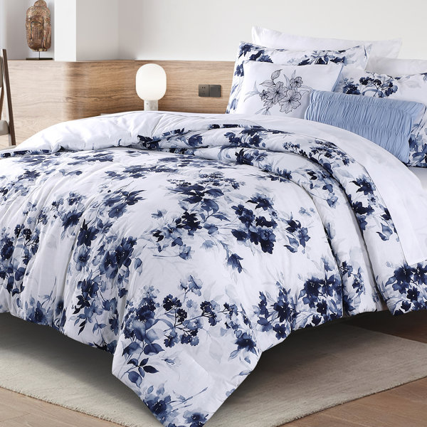 Wonderful Textile Wonderful Floral Lightweight Comforter, 5 Pieces ...